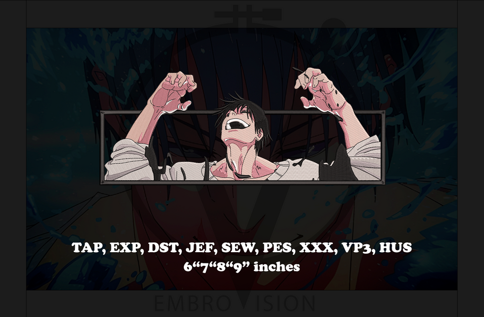 Toji Fushiguro Embroidery design – EMBROVISION